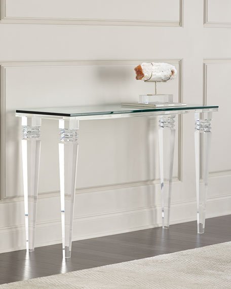 Popular Mirrored Console Table Living Room Corner Table Luxury Console ...