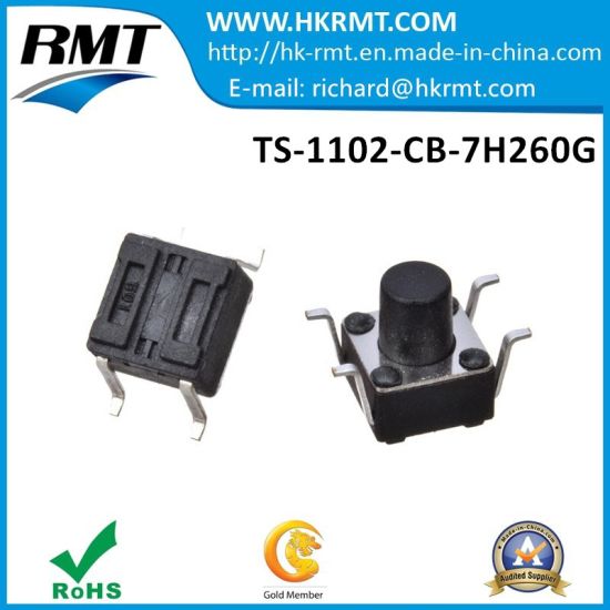 SMD Tact Switch (TS-1102-CB-7H260G) - Buy Tact Switch, Tact Switches, Tactile Switch Product on ...