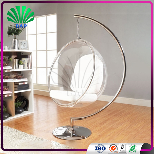 Buy Fashionable Indoor Hanging Chair Clear Plexiglass Hanging Bubble ...