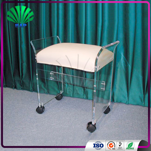 Buy Portable Acrylic Stool With Wheels Lucite Bar Stools Dressing Table Stool Product on ...