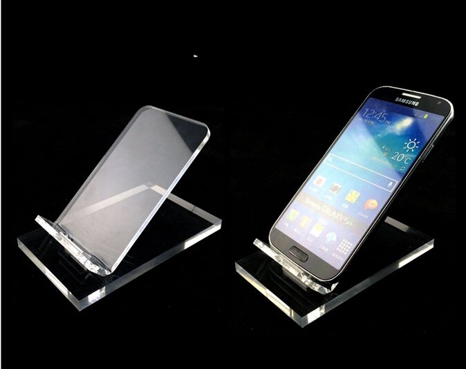 Retail Custom Plastic Clear Transparent Acrylic Phone Case Display Rack ...
