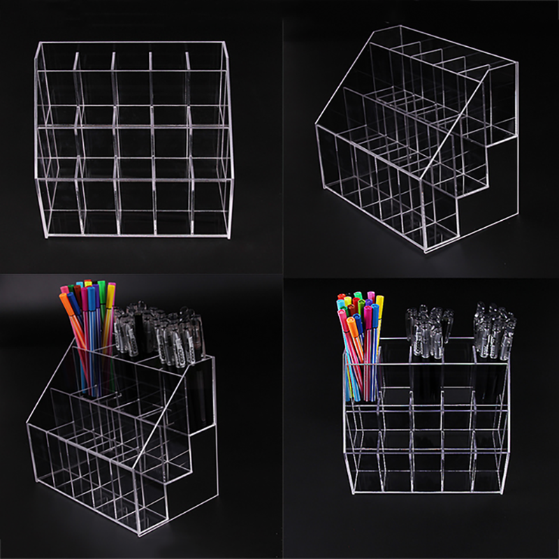 Wholesale Lucite Pen Display Stand Desktop Clear Plexiglass Pencil Box ...