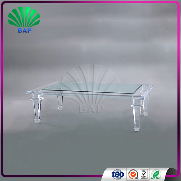 Fashion Plexiglass Mirrored Top Table Living Room Center Table Glass ...