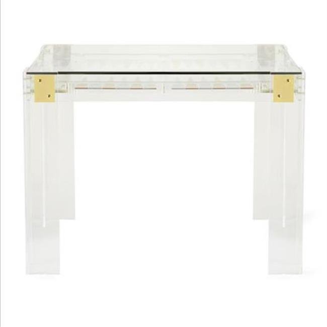 Luxury Plexiglass Cocktail Table Clear Poker Table Square Metal Game ...