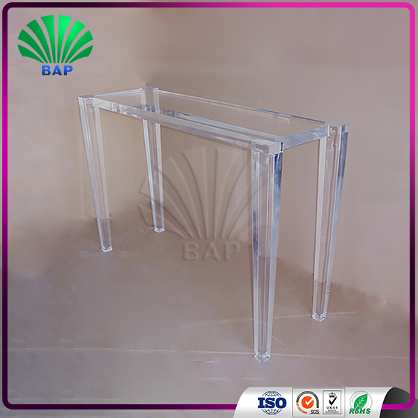 Transparent Acrylic Room Side Table Living Room Console Table Plexiglass Corner Table - Buy ...