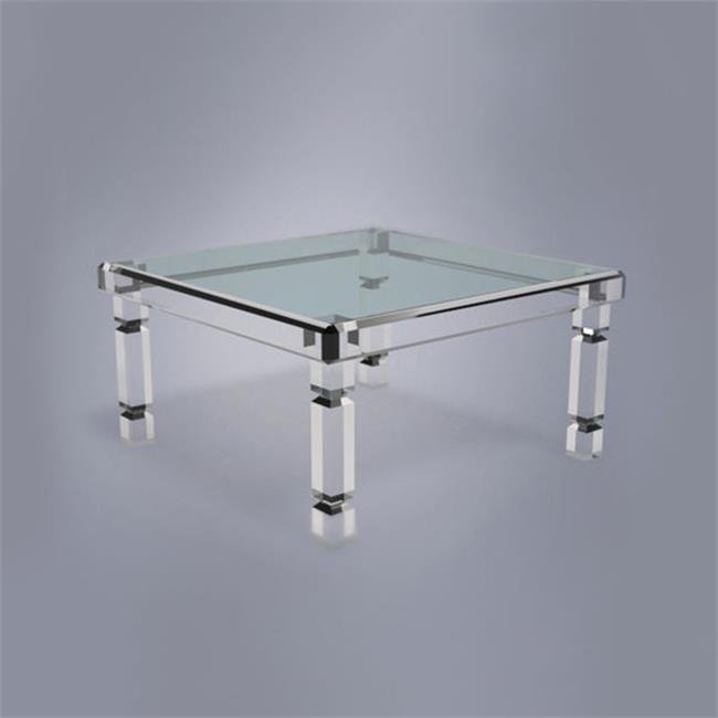 Luxury Plexiglass Coffee Table Square Tea Table Acrylic Coffee Table ...