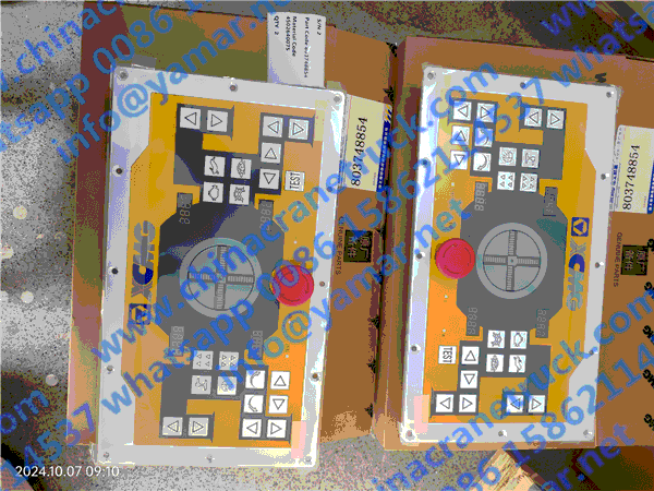 Customer order outrigger control panel for XCMG truck crane - Changzhou ...