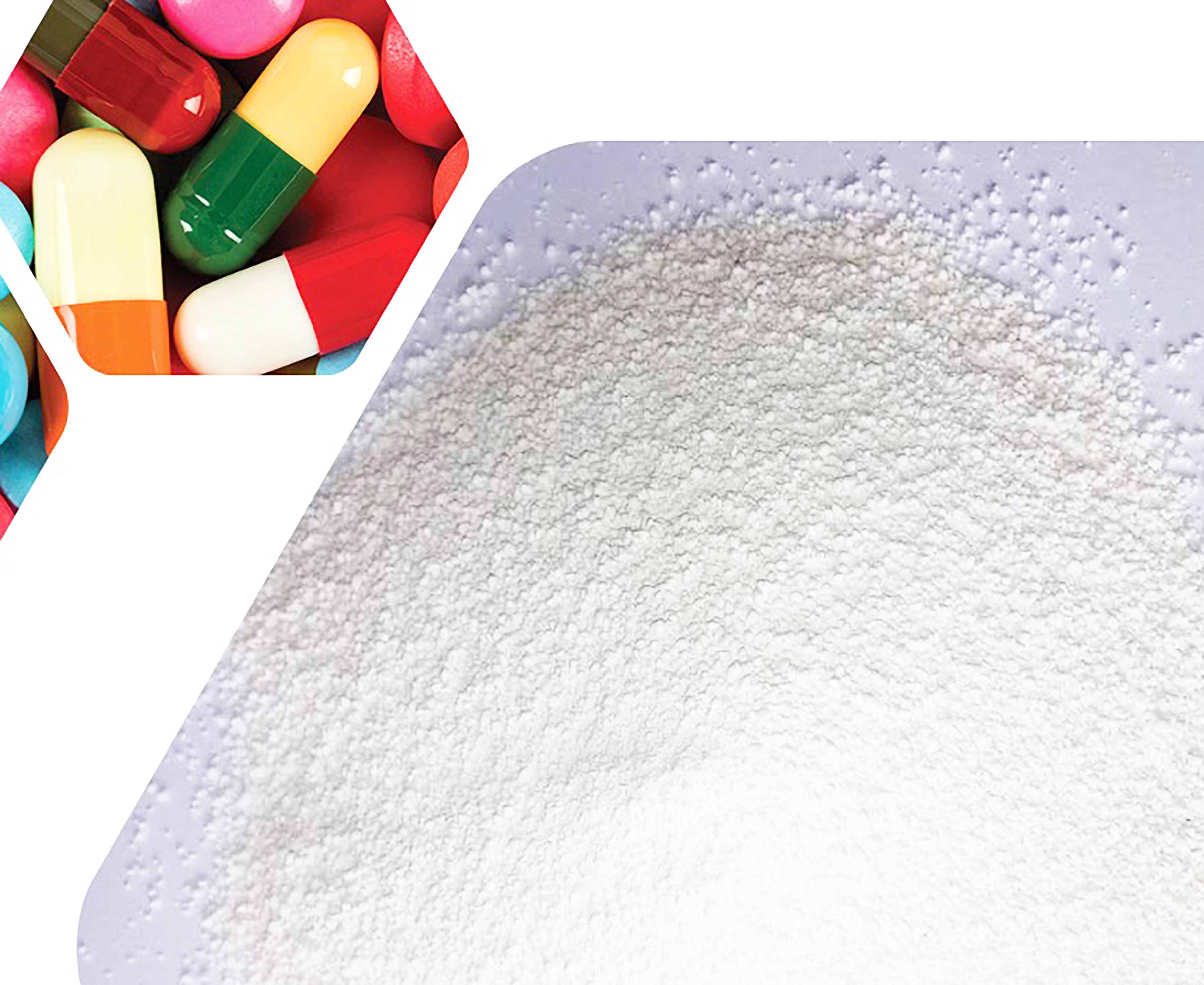 Calcium Carbonate Granule DC Grade with Acacia Gum