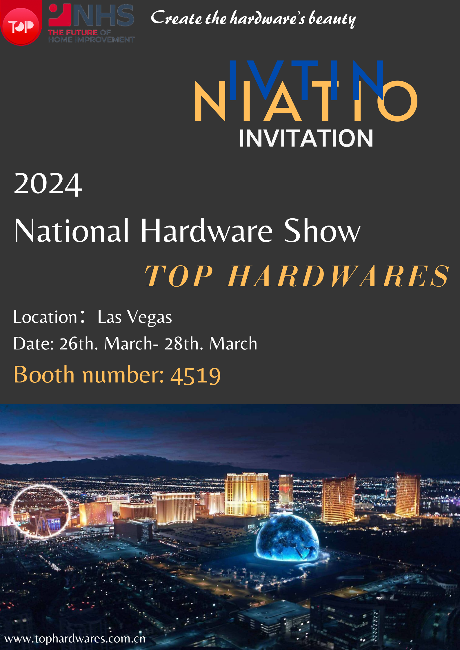 2024 National Hardware Show(Booth Number: 4519)
