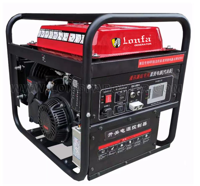 5.5kVA 48V 96AMP Inverter DC Electric Recoil Starter Portable Gasoline ...