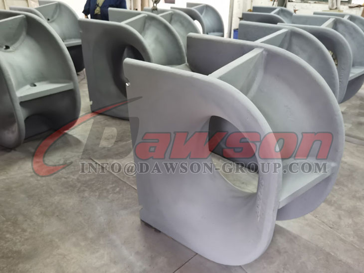 DIN 81915 Deck Mounted Panama Chock Type C, ship chock, cast closed ...