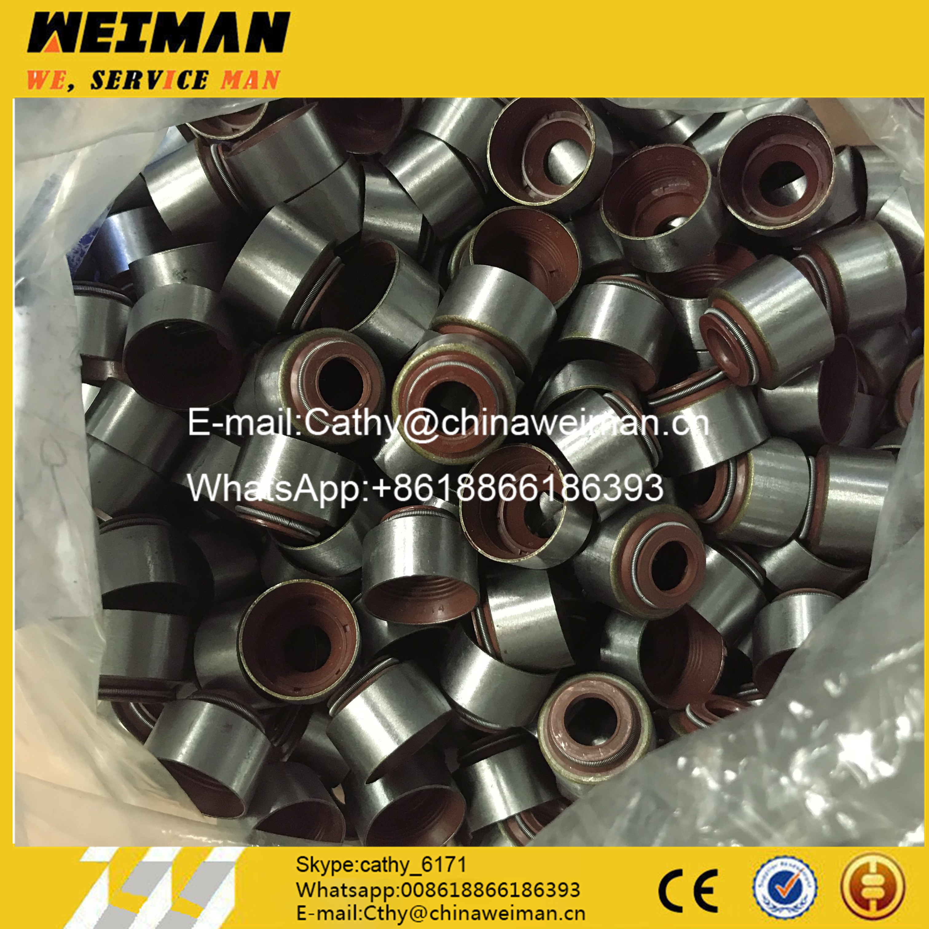 Weichai WP6 Engine Cylinder head subassembly 13023391 Seal washer of ...