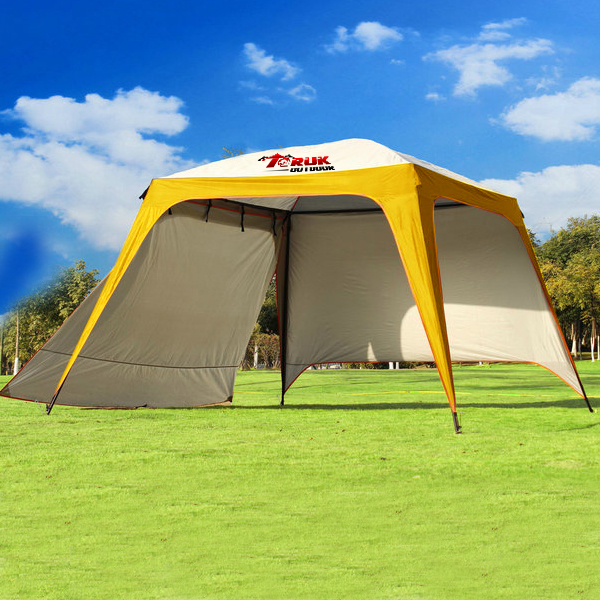 4x4m Canopy Shelter with Steel Poles Frame for Camping Hiking - Buy ...