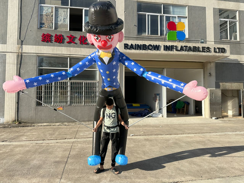 Inflatable Walking Blue Clown - Buy Walking clown cartoon, Clown ...