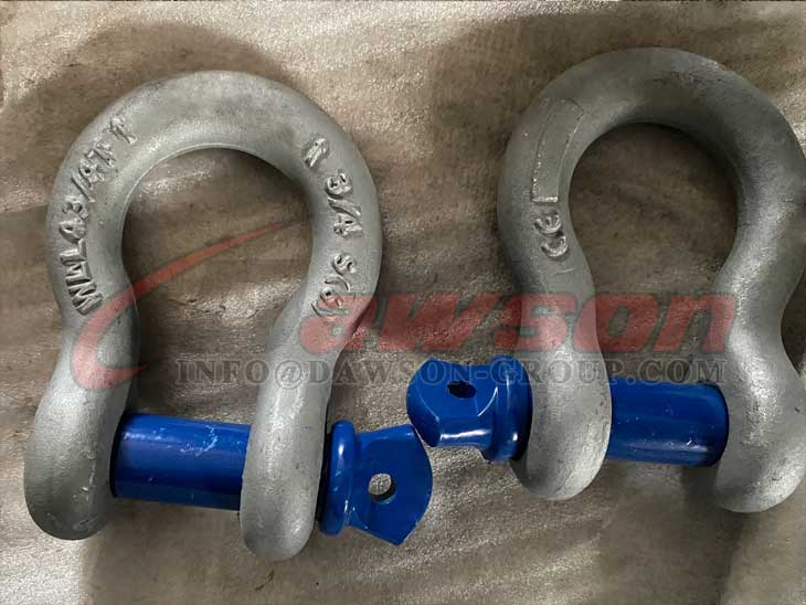 Forged Alloy Steel Wide Shackle for Lifting Sling, Wide Body Shackle ...