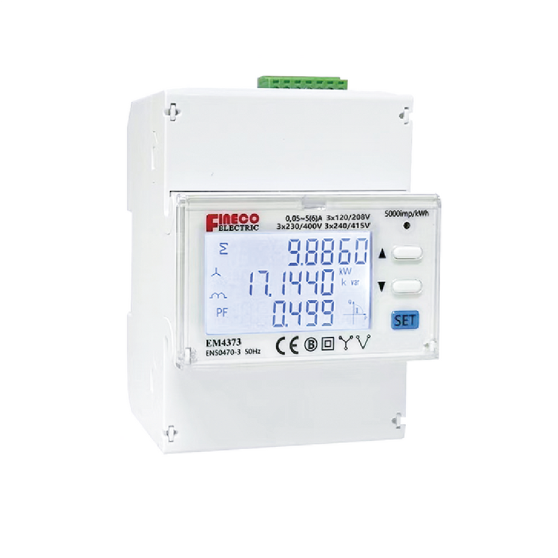 EM4373 CT 3*230/400V 0.05~5(6)A Three Phase ~Modbus ~ Smart Power ...