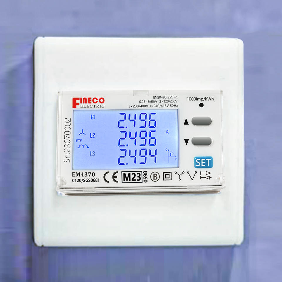 EM4370 5(65)A three phase ~ 65A ~Modbus ~ import export for PV solar ...