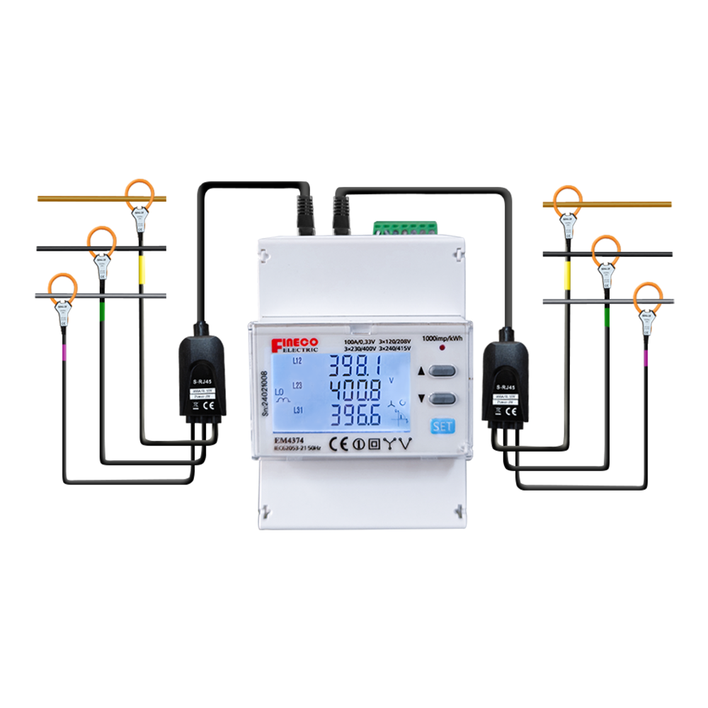 EM4374 multichannel energy meter multi circuit energy meter power clamp ... EM4374 multichannel energy meter multi circuit energy meter power clamp ...