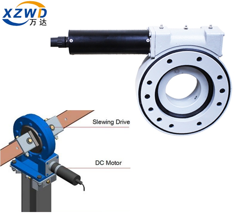 high precision slew drive for solar tracker with 24V DC motor similar ...
