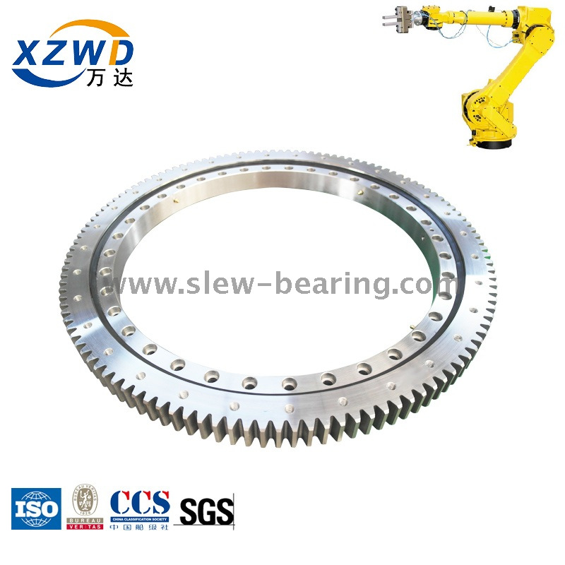Light slewing ring bearing with ecternal gear for robot